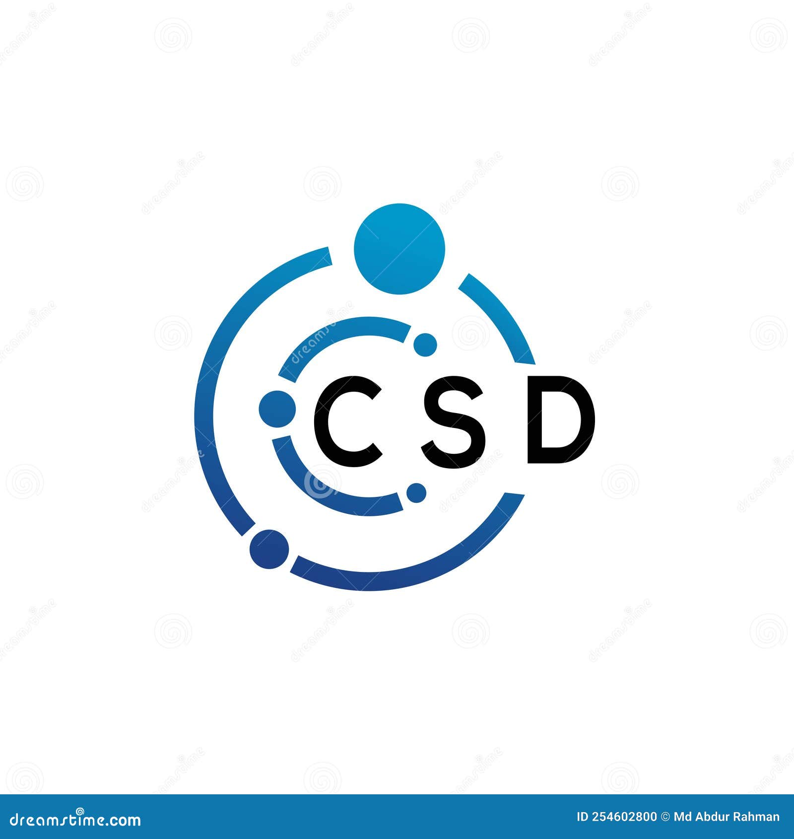 CSD Letter Logo Design on White Background. CSD Creative Initials ...