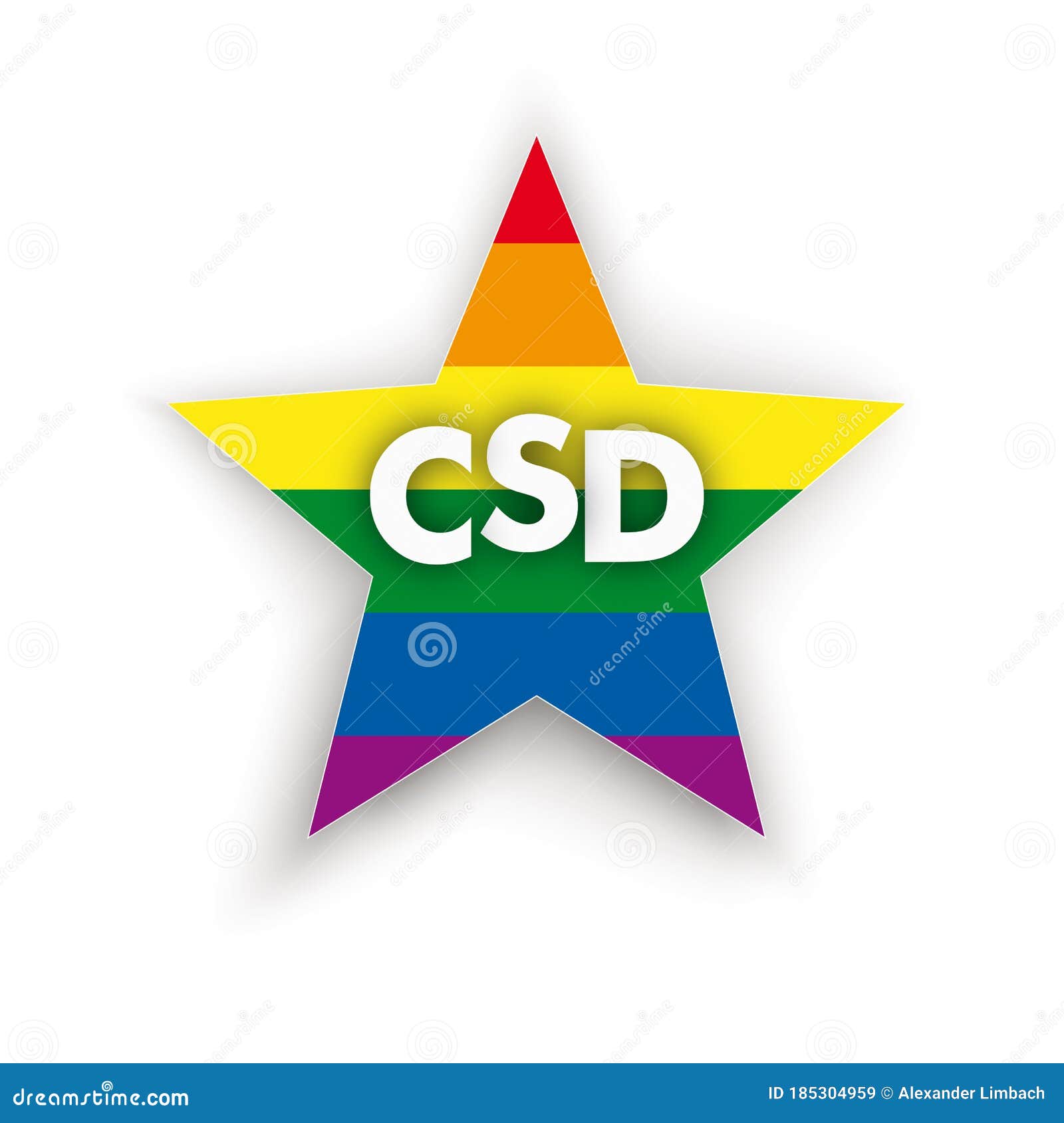 CSD Christopher Street Day Symbol Emblem For European Gay Pride Stock ...