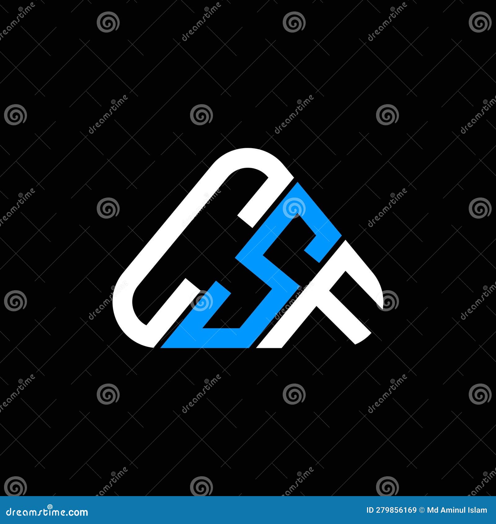 CSF Letter Logo Creative Design with Vector Graphic, CSF Simple and ...