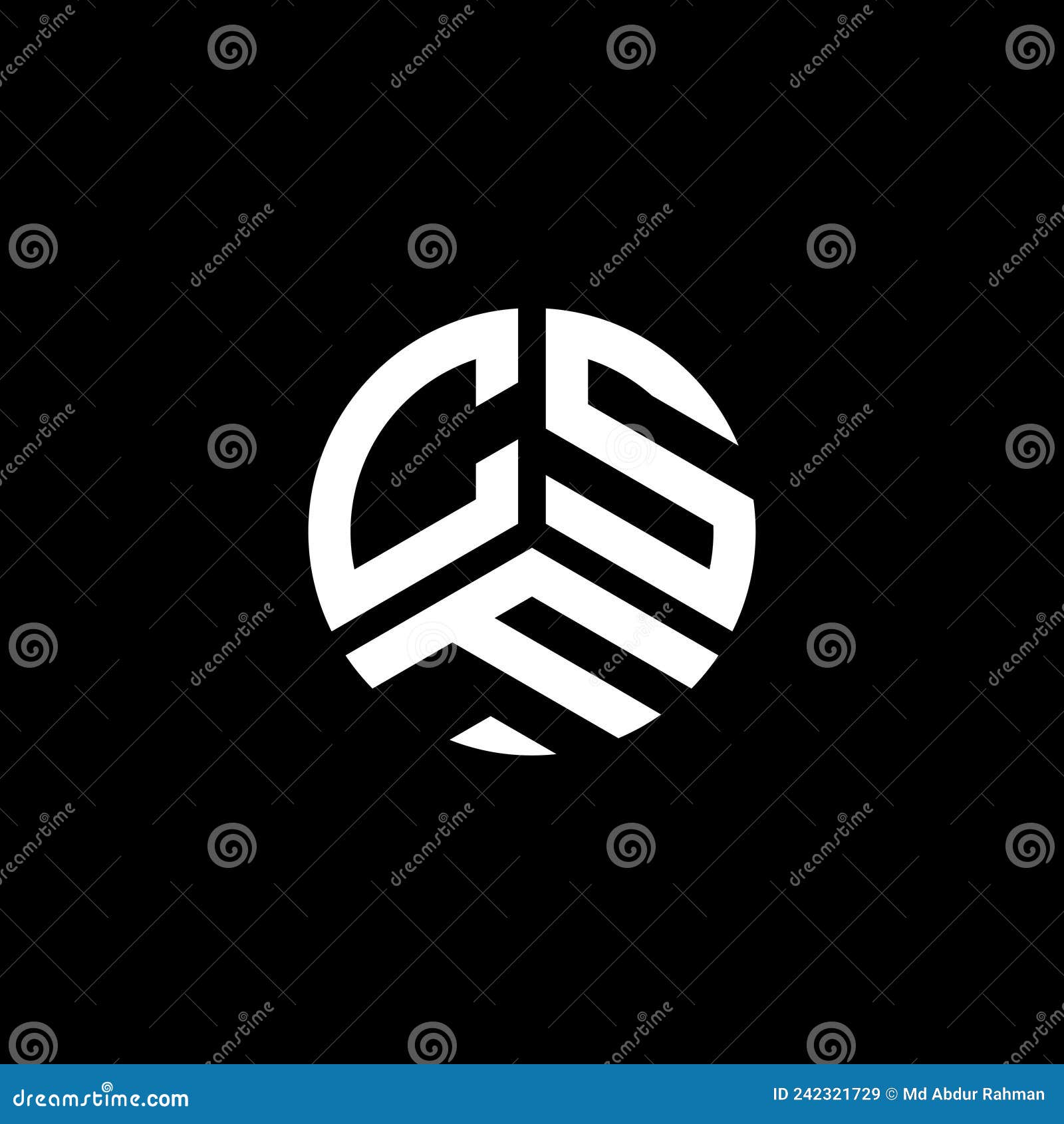 CSF Letter Logo Design on White Background. CSF Creative Initials ...