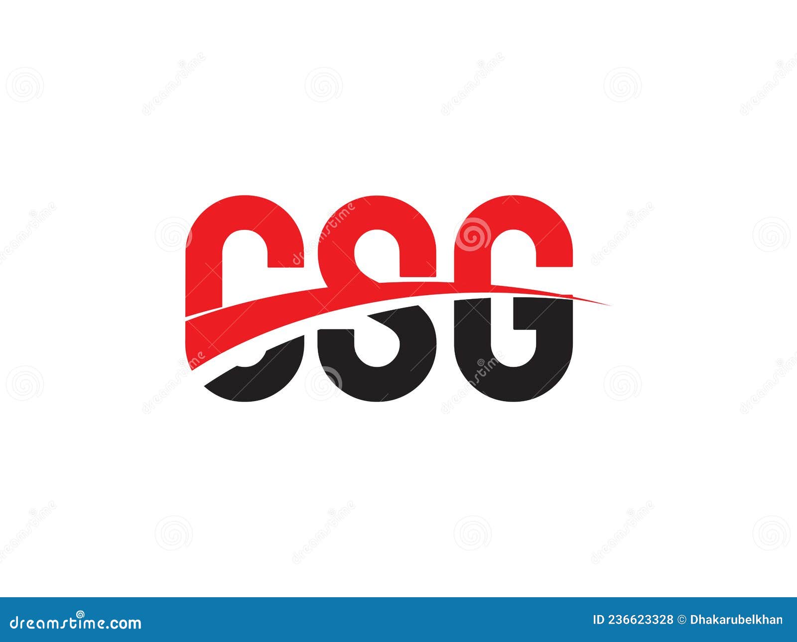 CSG Letter Initial Logo Design Vector Illustration Stock Vector ...
