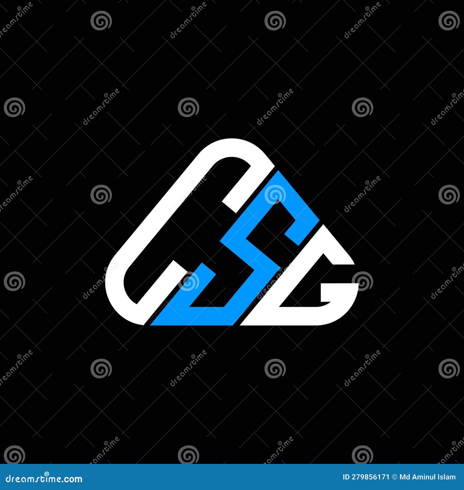 CSG Letter Logo Creative Design with Vector Graphic, CSG Simple and ...