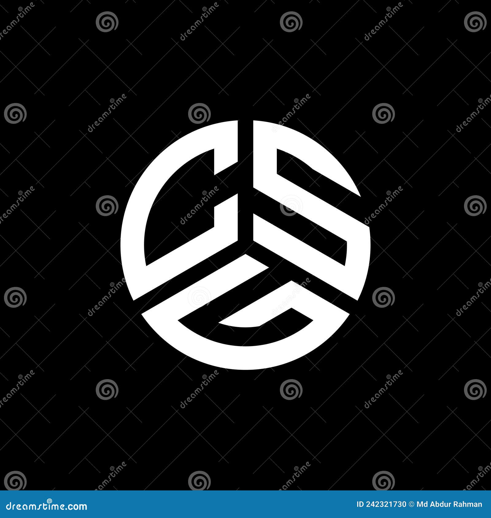 CSG Letter Logo Design On White Background. CSG Creative Initials ...