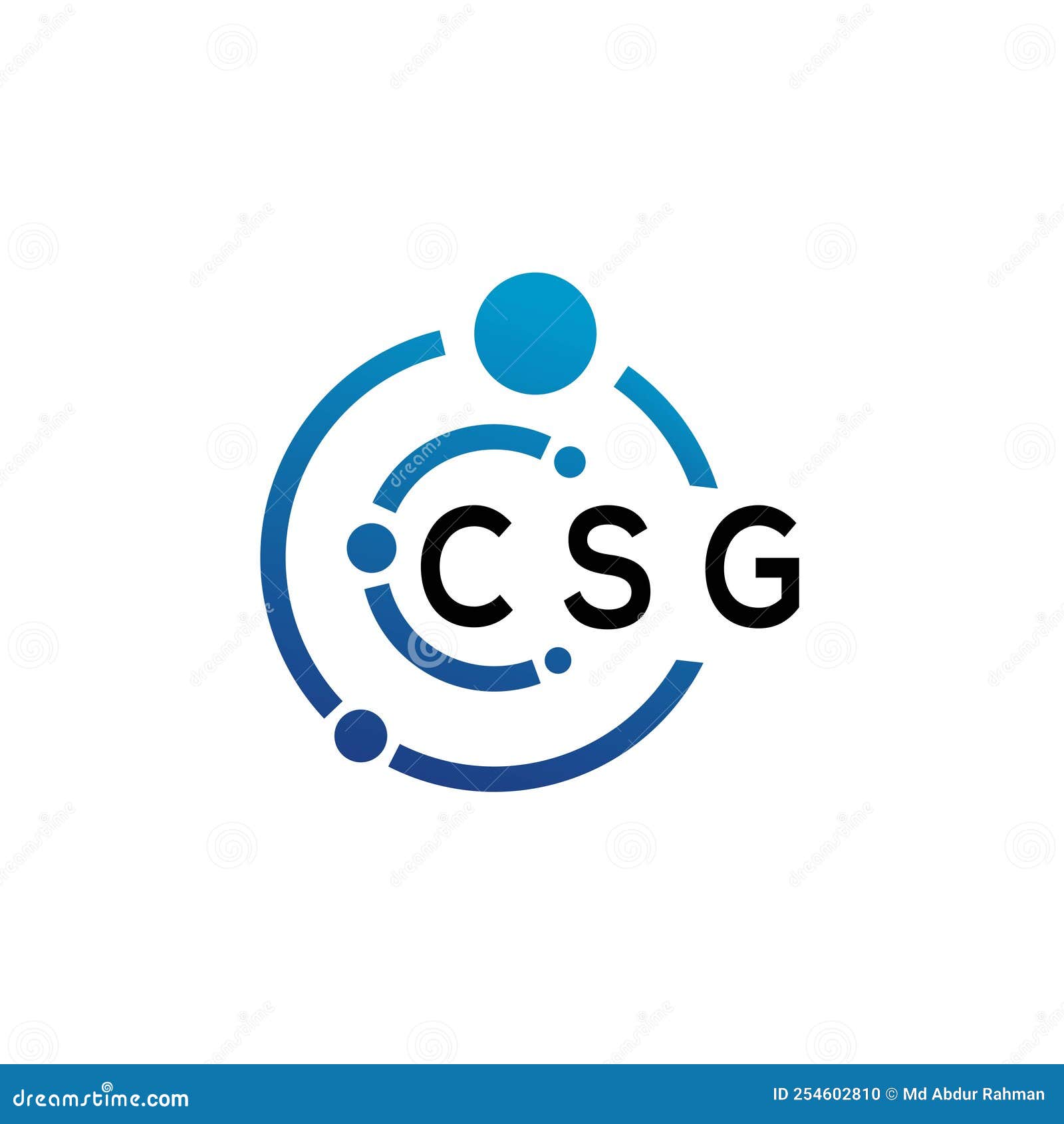 CSG Letter Logo Design On White Background. CSG Creative Initials ...