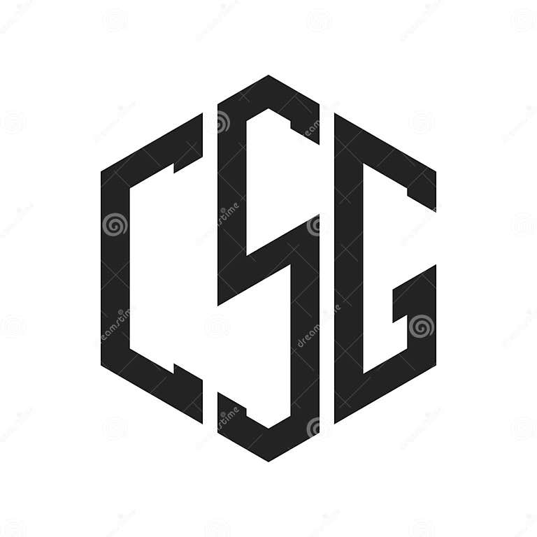 CSG Logo Design. Initial Letter CSG Monogram Logo Using Hexagon Shape ...