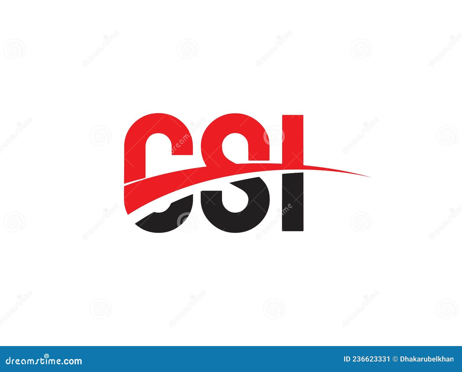 Csi Letter Initial Logo Design Vektor-Darstellung Vektor Abbildung ...