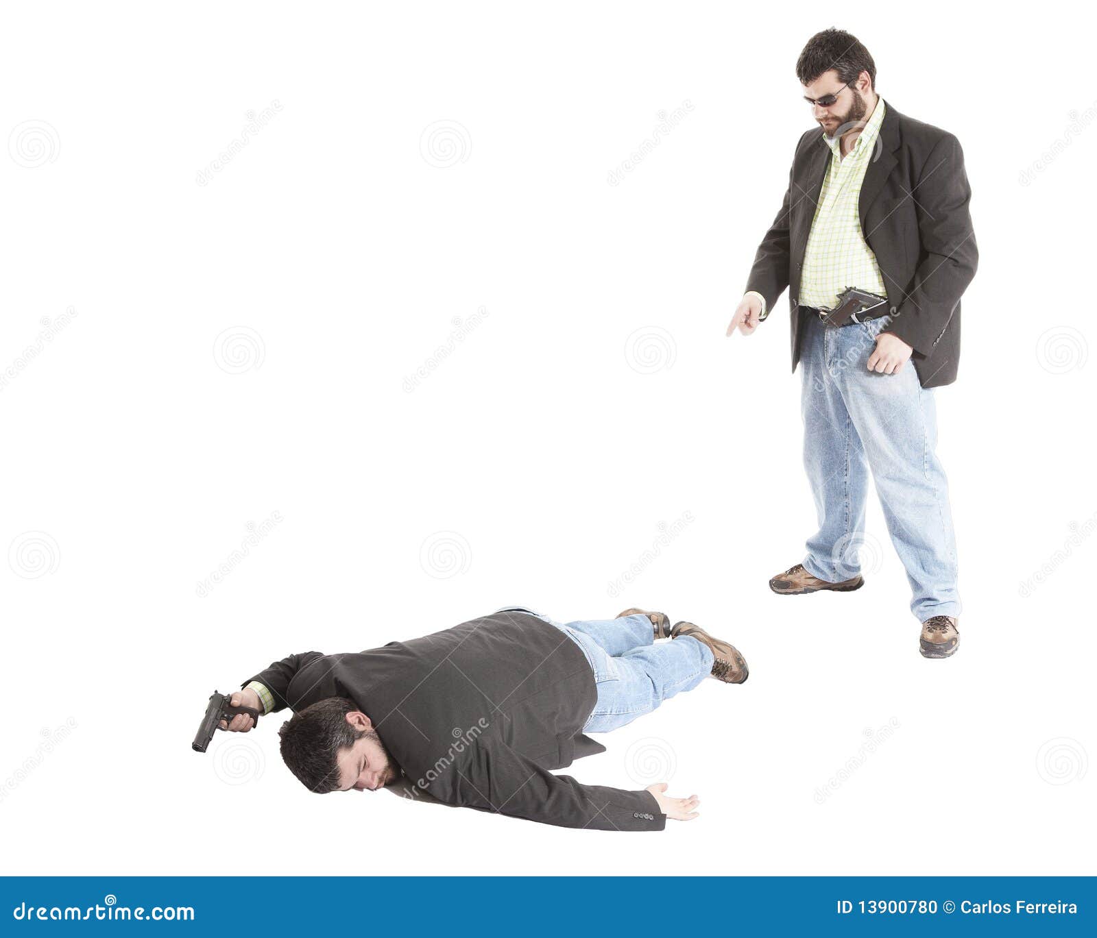 CSI points to dead body stock photo. Image of body, criminal - 13900780
