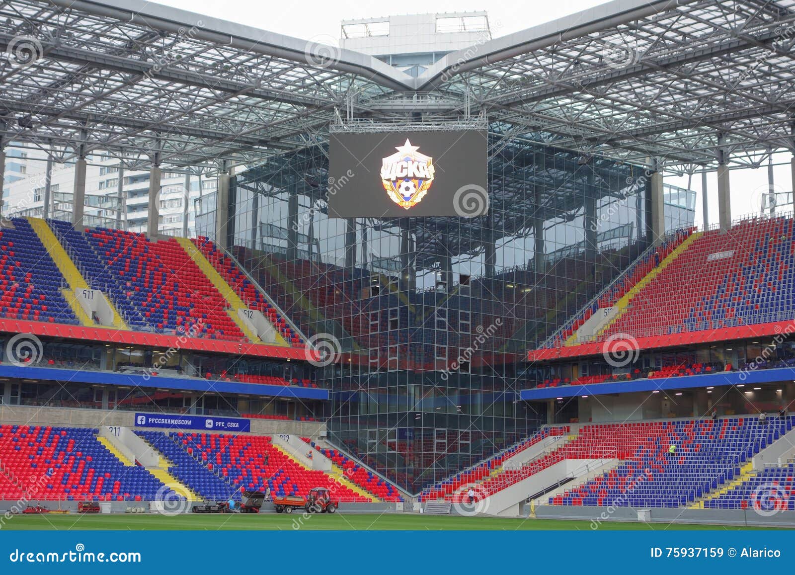 CSKA Stadium in Moscow editorial stock image. Image of moscow - 75937159
