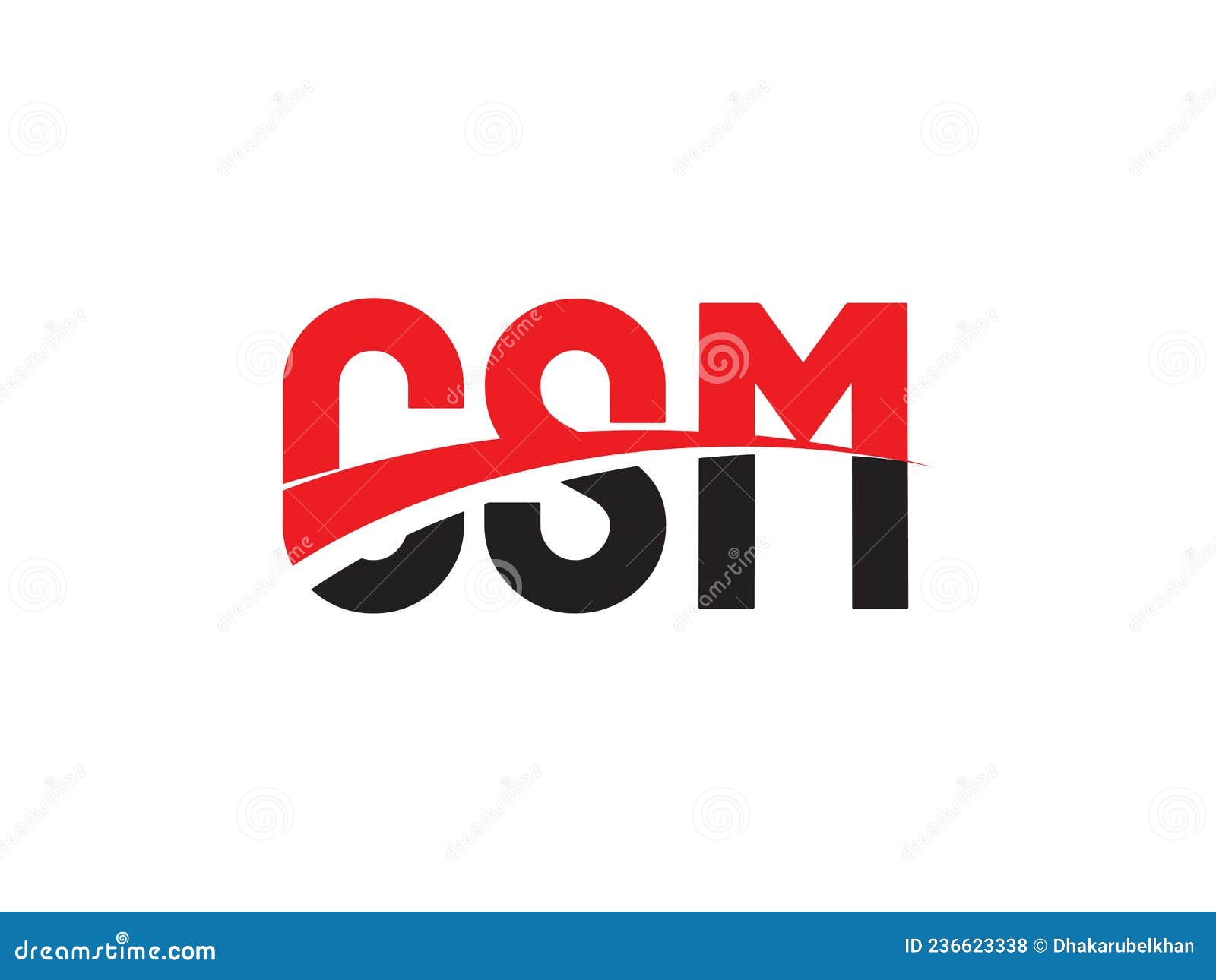 CSM Letter Initial Logo Design Vector Illustration Stock Vector ...