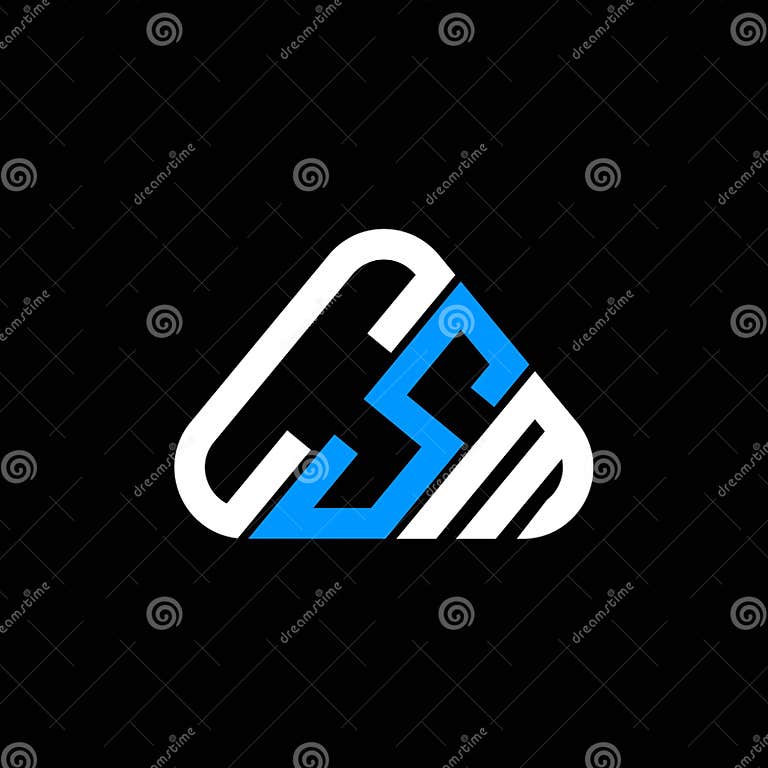 CSM Letter Logo Creative Design with Vector Graphic, CSM Simple and ...