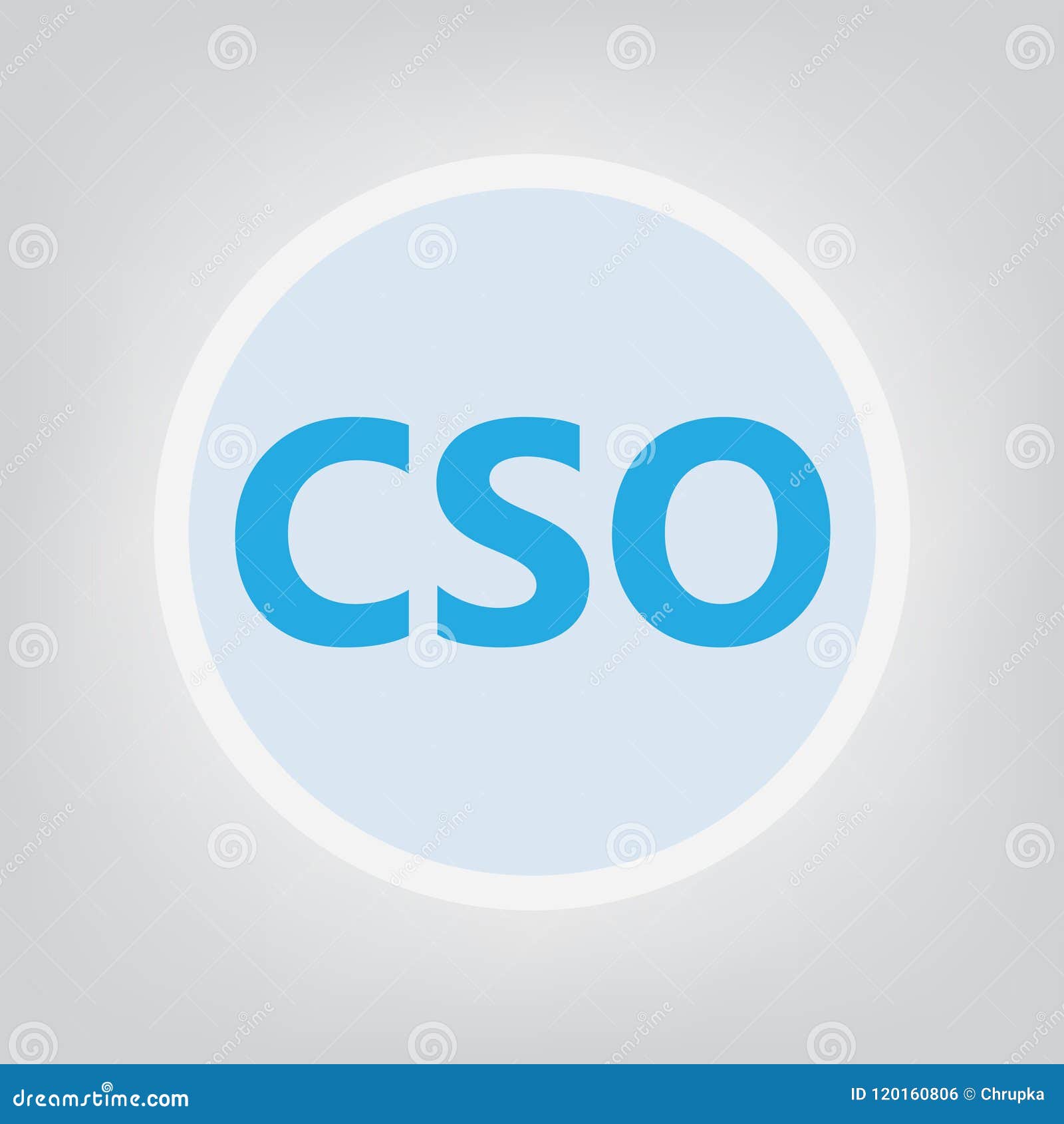 CSO Chief Security Officer stock vector. Illustration of relation ...