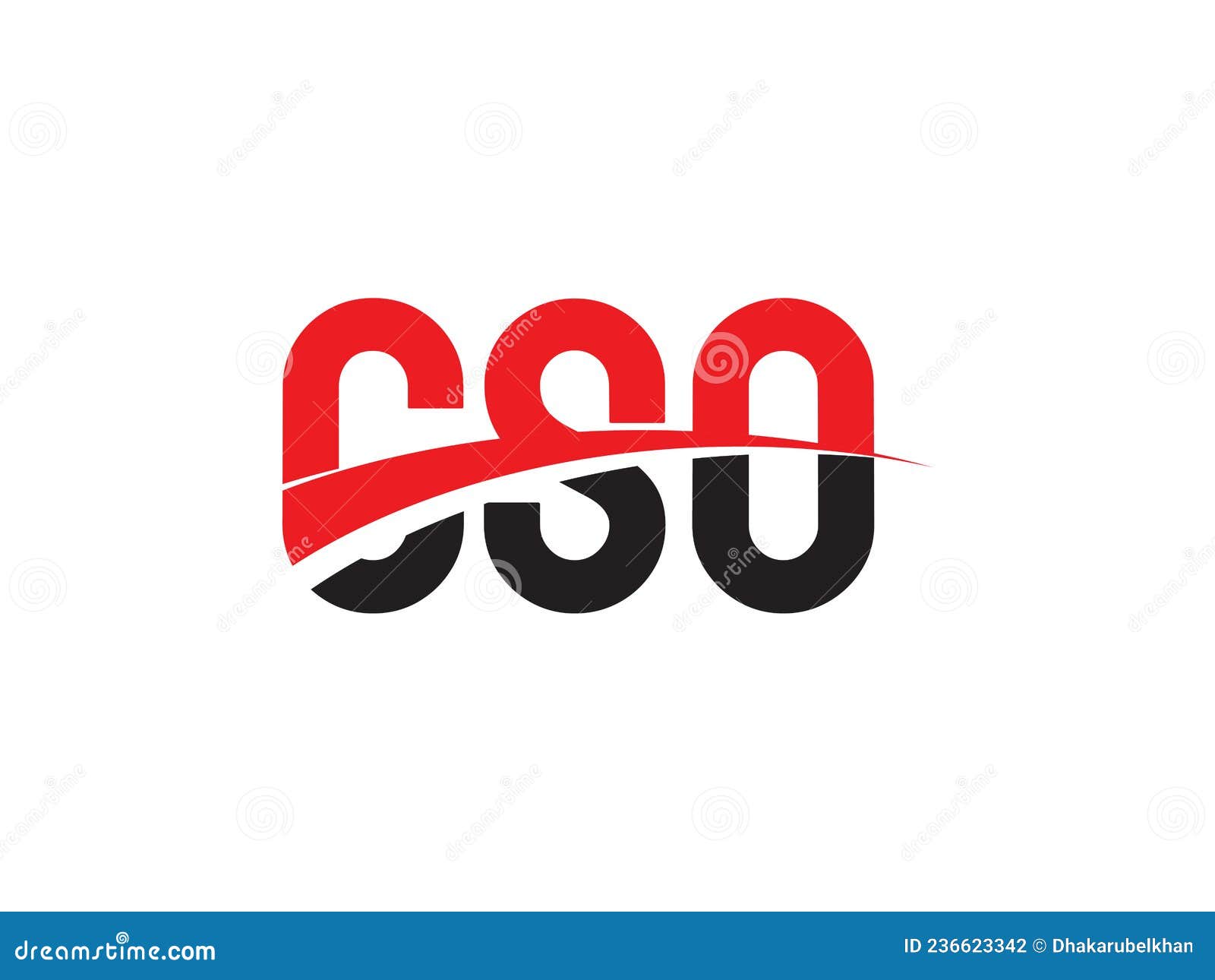 CSO Letter Initial Logo Design Vector Illustration Stock Vector ...