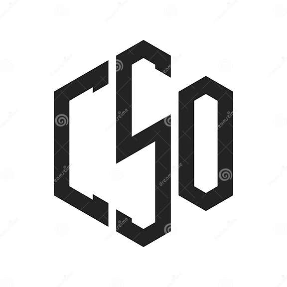CSO Logo Design. Initial Letter CSO Monogram Logo Using Hexagon Shape ...