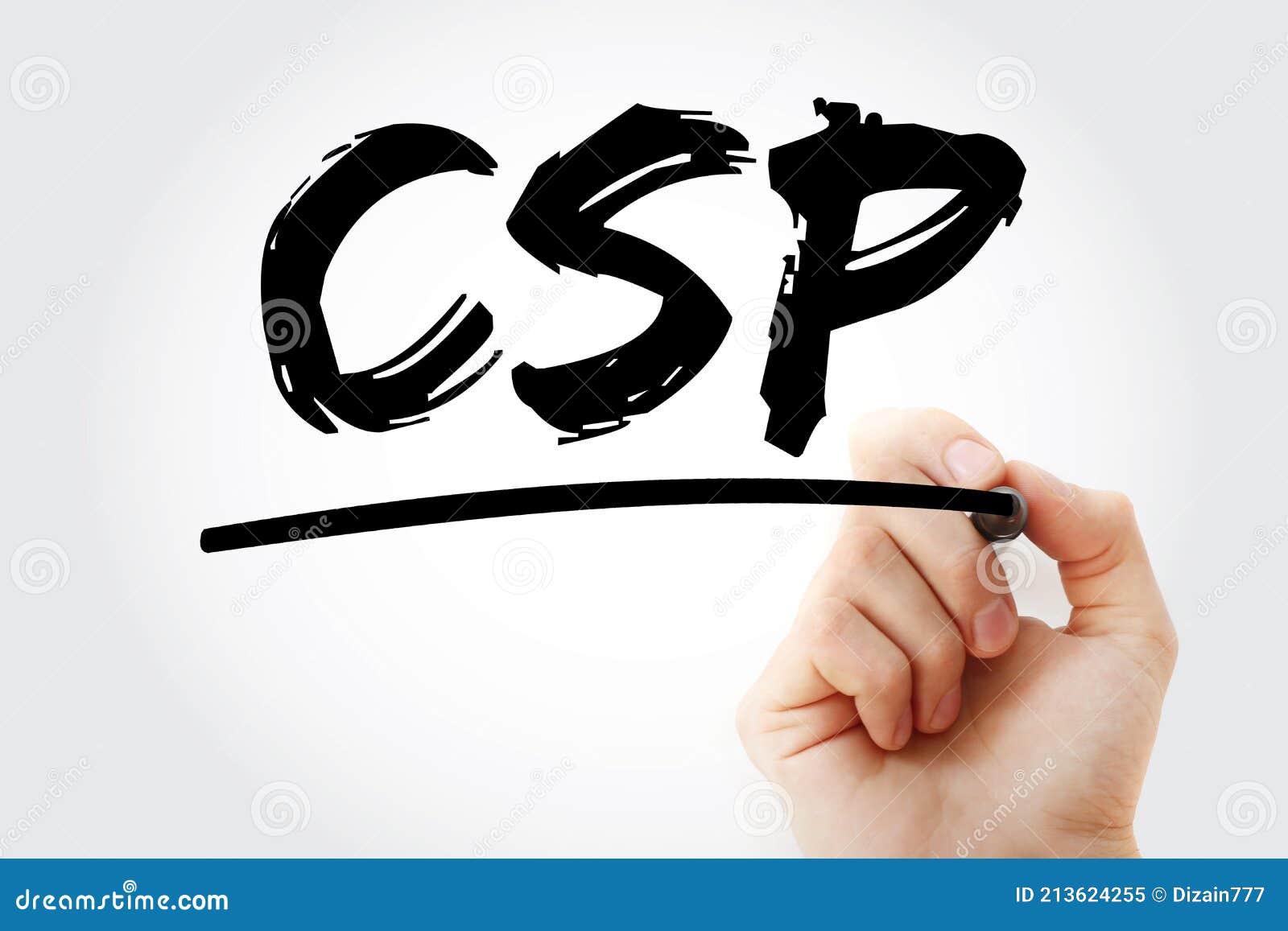 CSP - Cloud Service Provider Acronym with Marker, Technology Business ...