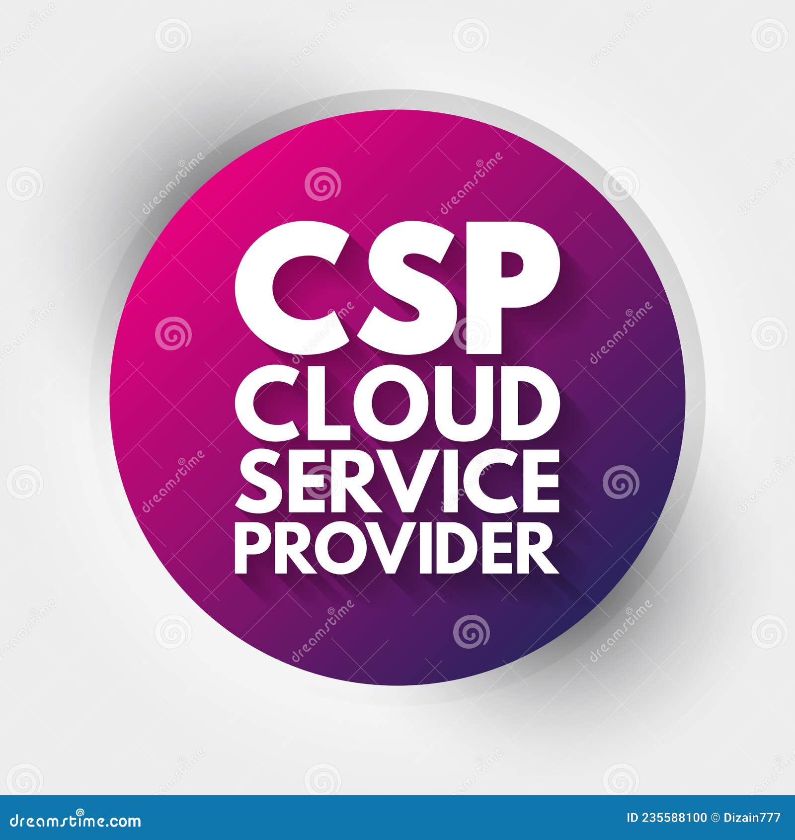 CSP - Cloud Service Provider Acronym, Technology Business Concept ...