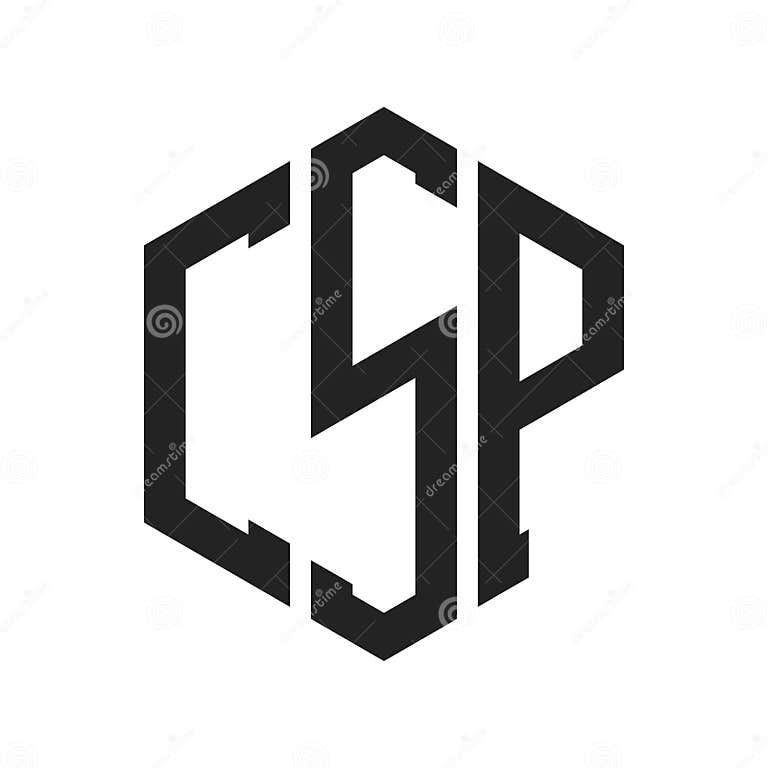 CSP Logo Design. Initial Letter CSP Monogram Logo Using Hexagon Shape ...