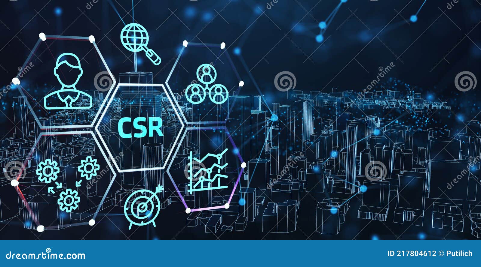 CSR Abbreviation, Modern Technology Concept. Business, Technology ...