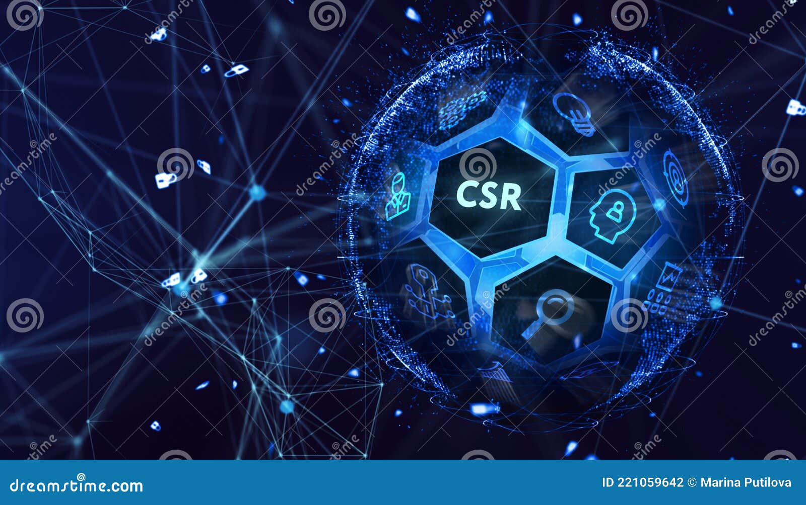 CSR Abbreviation, Modern Technology Concept. Business, Technology ...