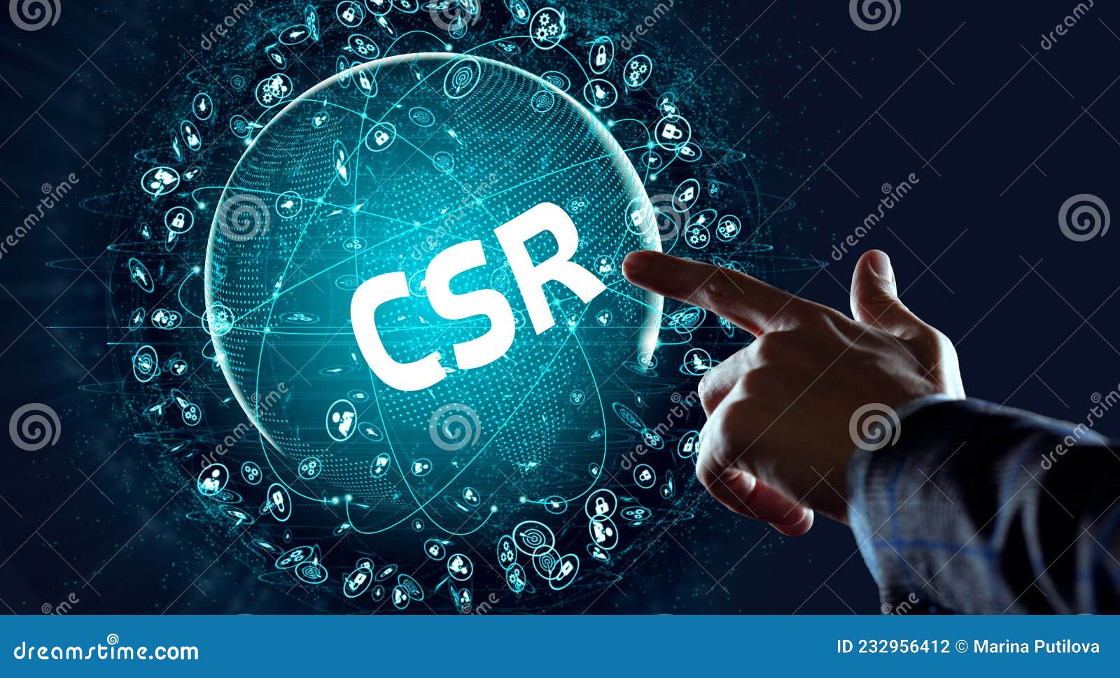 CSR Abbreviation, Modern Technology Concept. Business, Technology ...