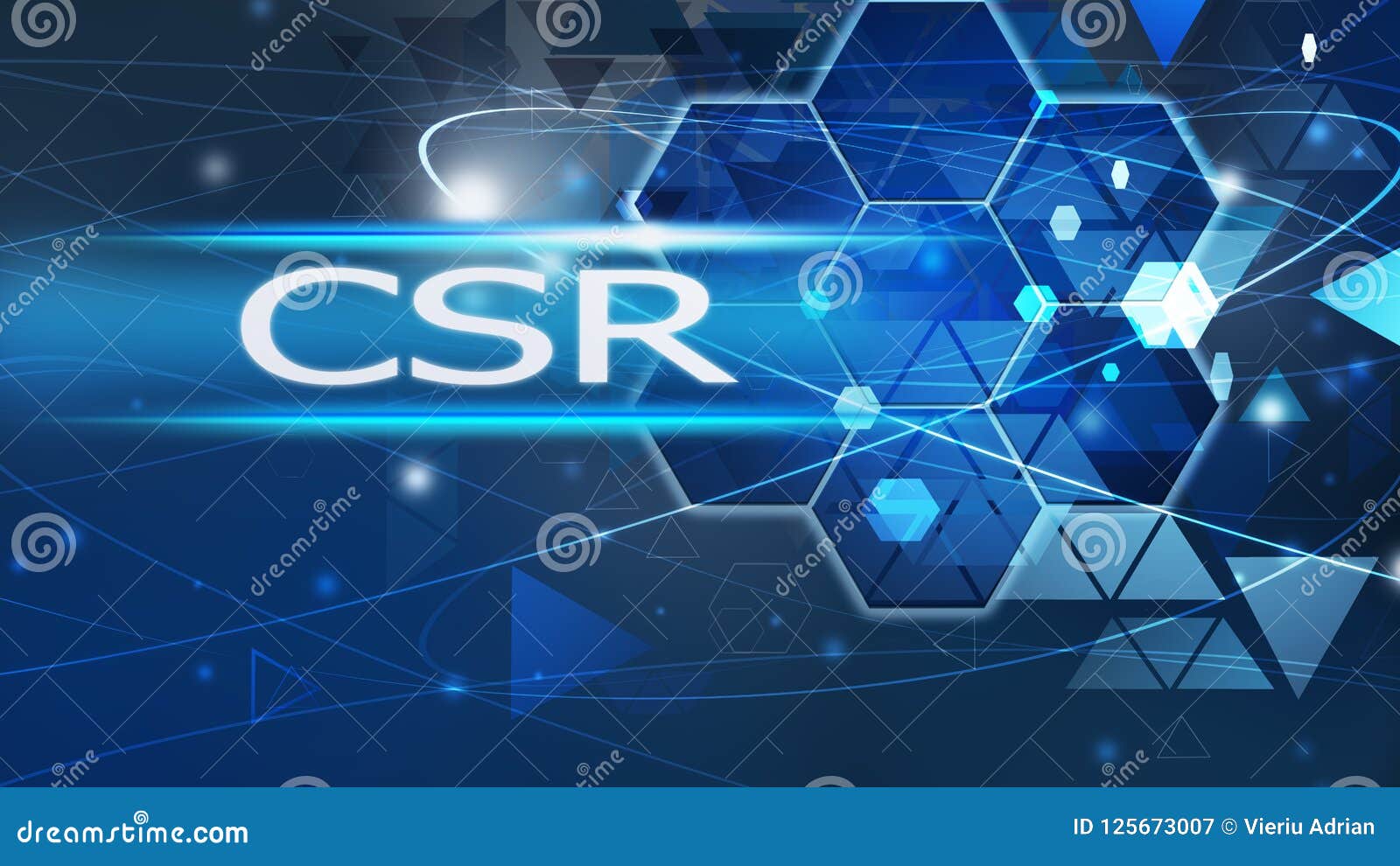 Csr Background Abstract Blue Concept Solution Stock Illustration ...