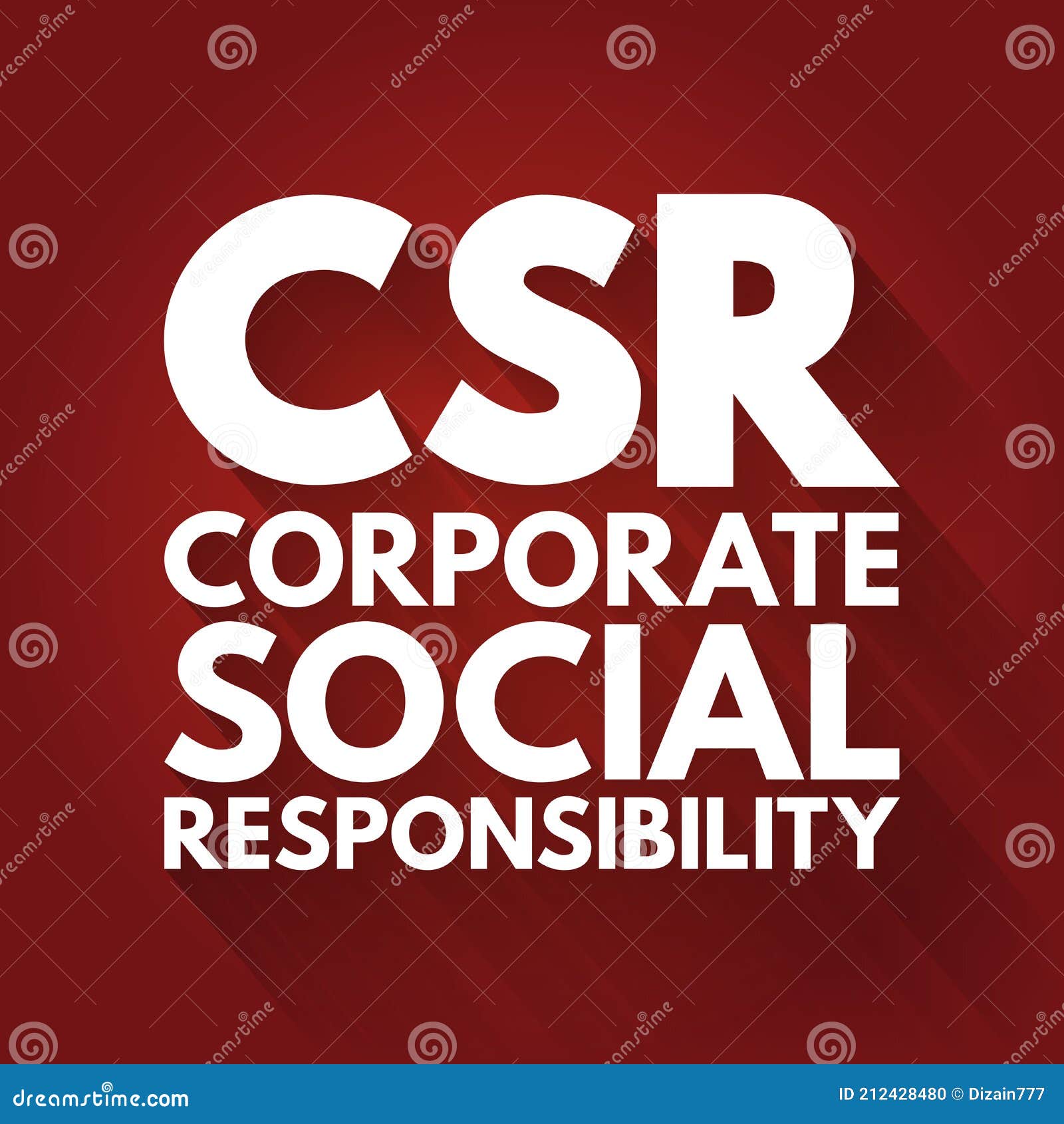 CSR - Corporate Social Responsibility Acronym, Business Concept ...