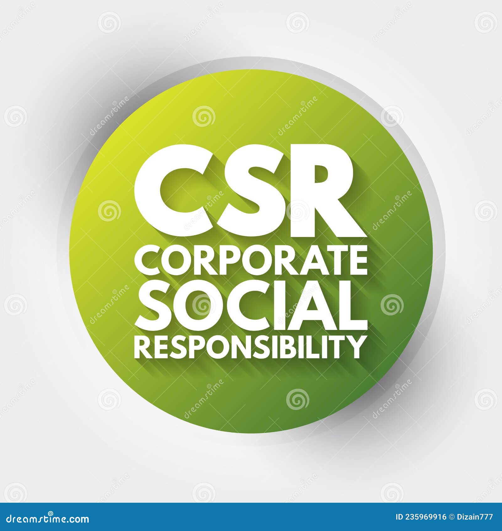 CSR - Corporate Social Responsibility Acronym, Business Concept ...