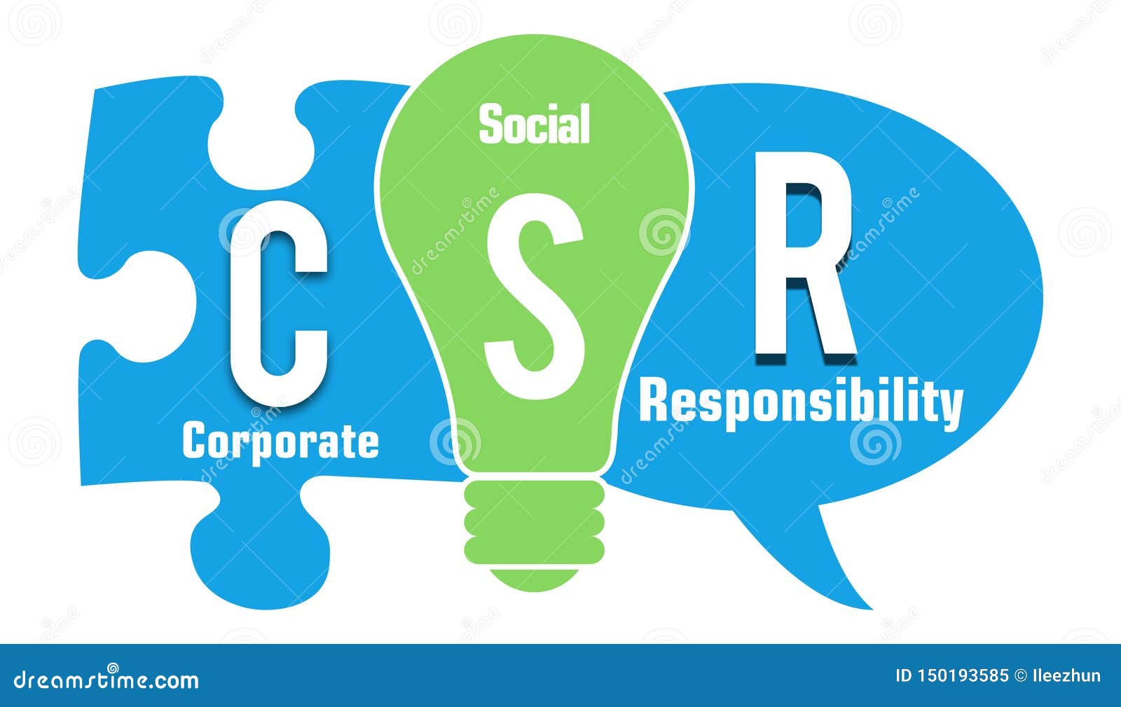 CSR - Corporate Social Responsibility Green Blue Three Symbols Stock ... CSR - Corporate Social Responsibility Green Blue Three Symbols Stock ...