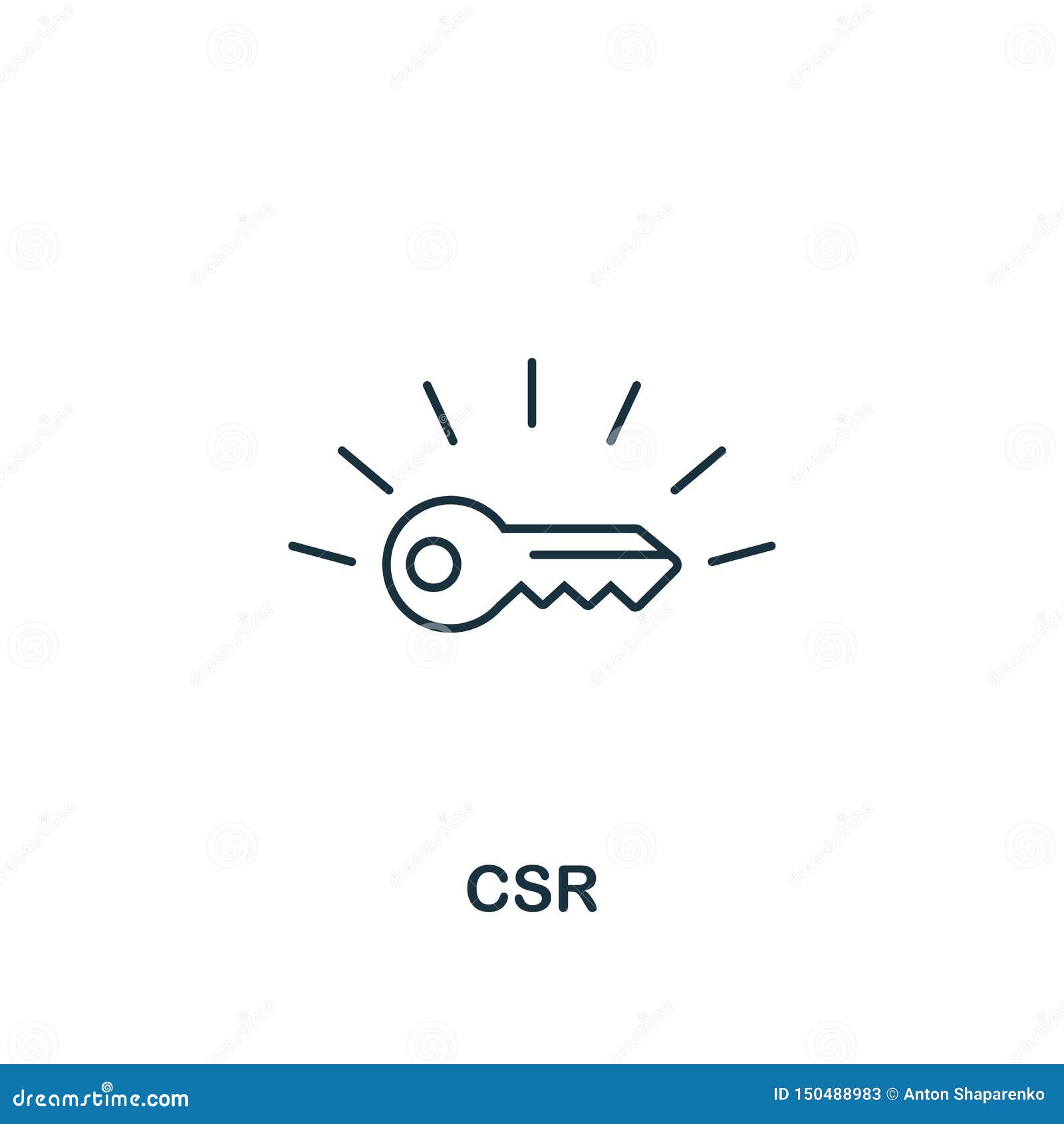 Csr Icon. Thin Line Design Symbol from Business Ethics Icons Collection ...