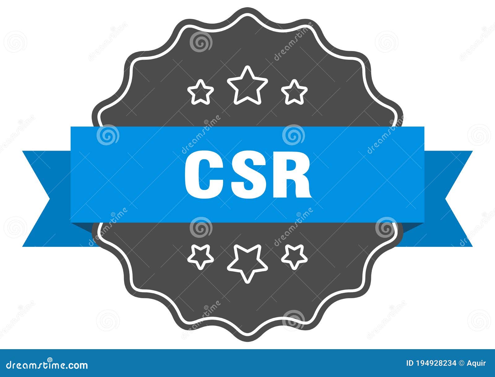 Csr Label. Csr Isolated Seal. Sticker. Sign Stock Vector - Illustration ...