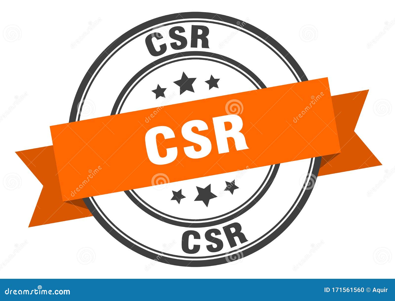 Csr Label. Csr Round Band Sign Stock Vector - Illustration of flat ...