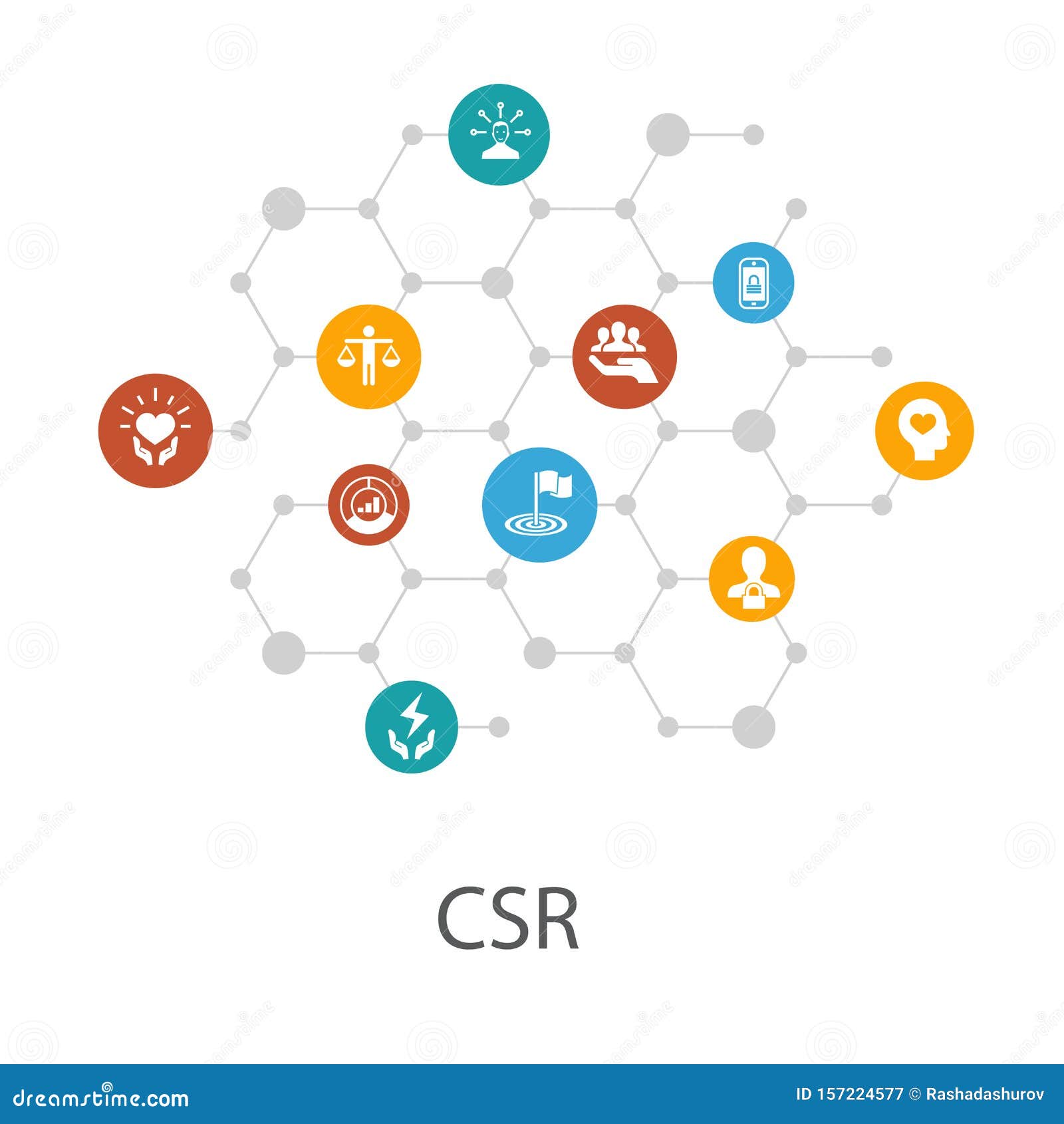 CSR Presentation Template, Cover Layout Stock Vector - Illustration of ...