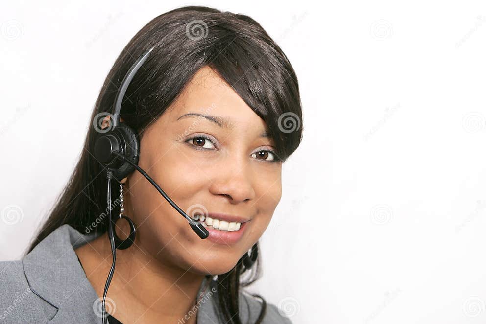 CSR rep closeup portrait stock image. Image of business - 5308637