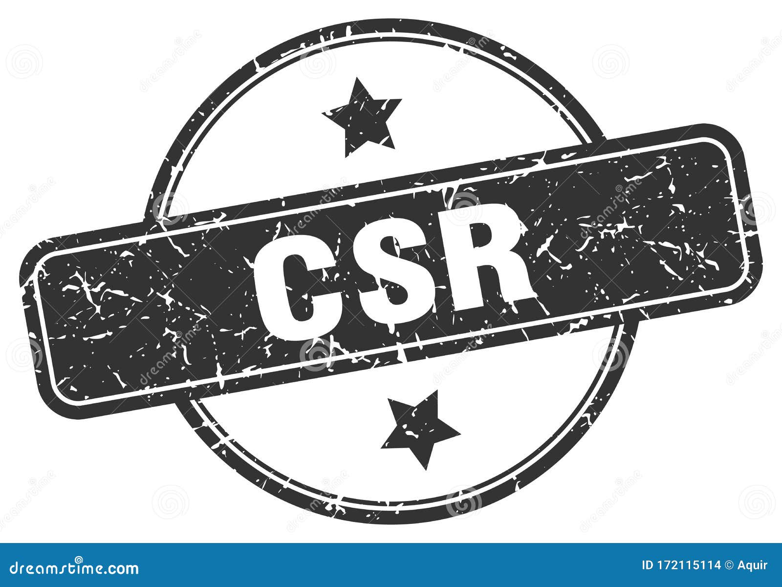 Csr Stamp. Csr Round Grunge Sign. Stock Vector - Illustration of ...