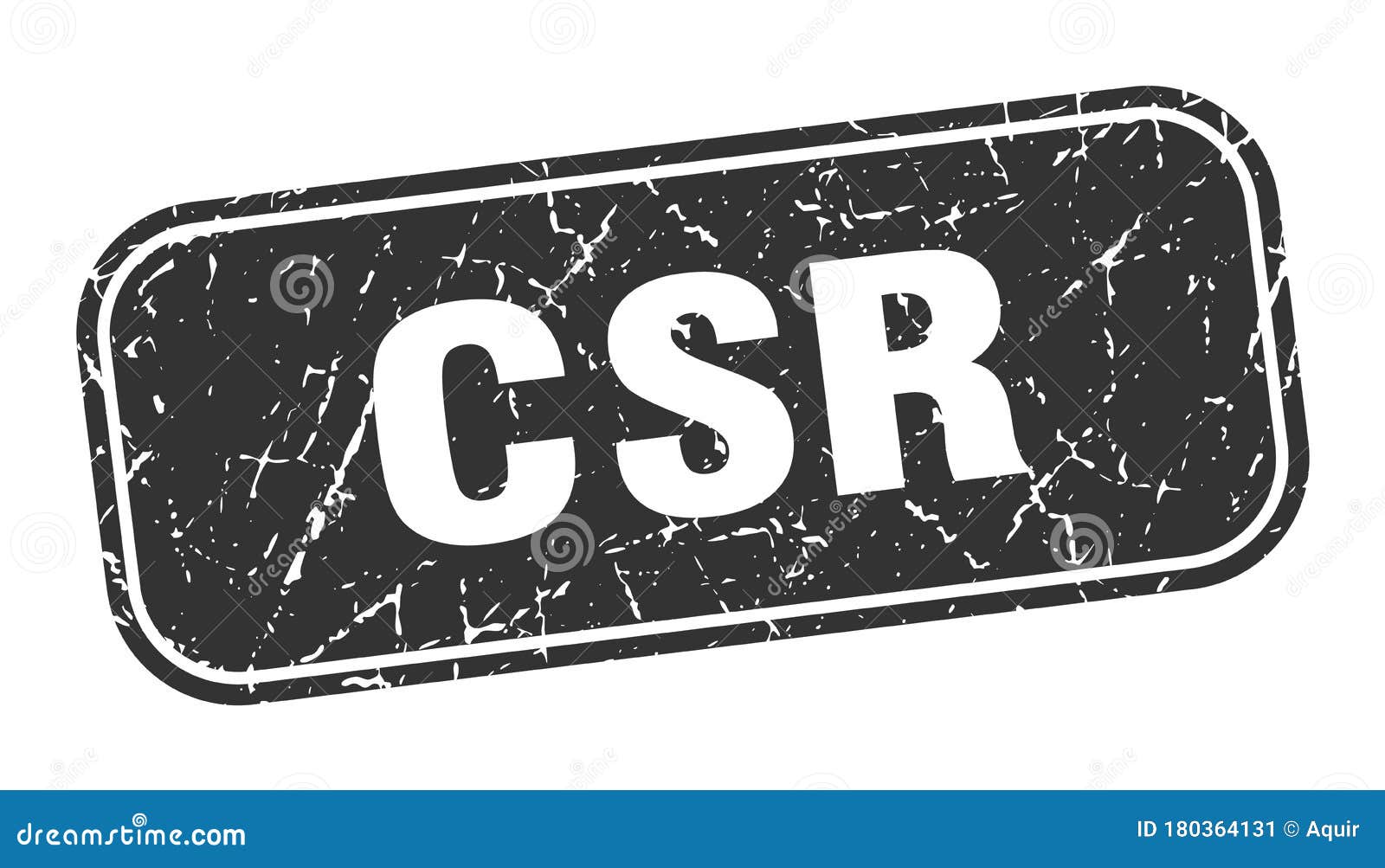 Csr Stamp. Csr Square Grungy Isolated Sign Stock Vector - Illustration ...