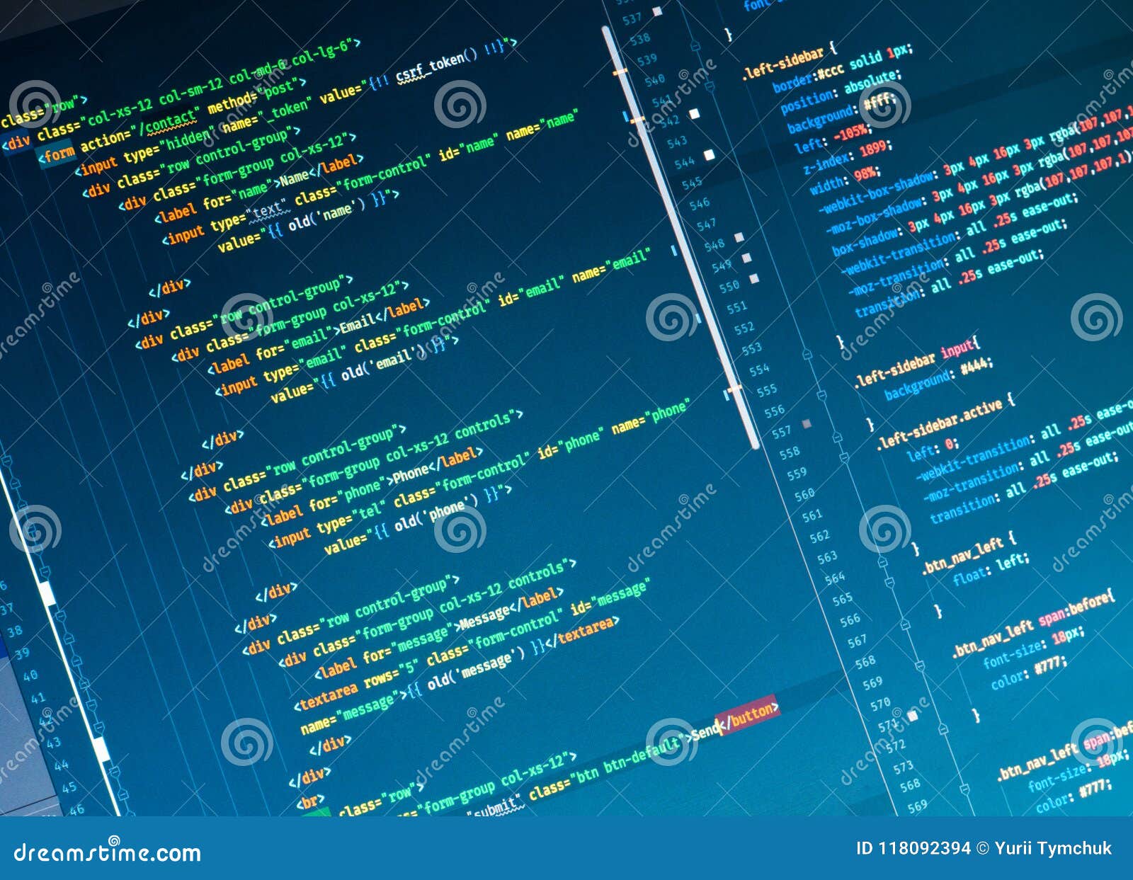 Php Code On Blue Background In Code Editor Website Development Programmer Workplace Vignette 2832