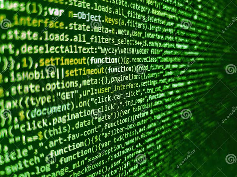 Css3 Code on a Colorful Background. Abstract Modern Virtual Computer Script. Failure in the ...