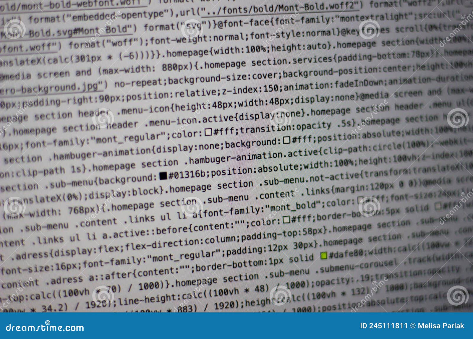 Code background stock image. Image of binary, byte, html - 245111811