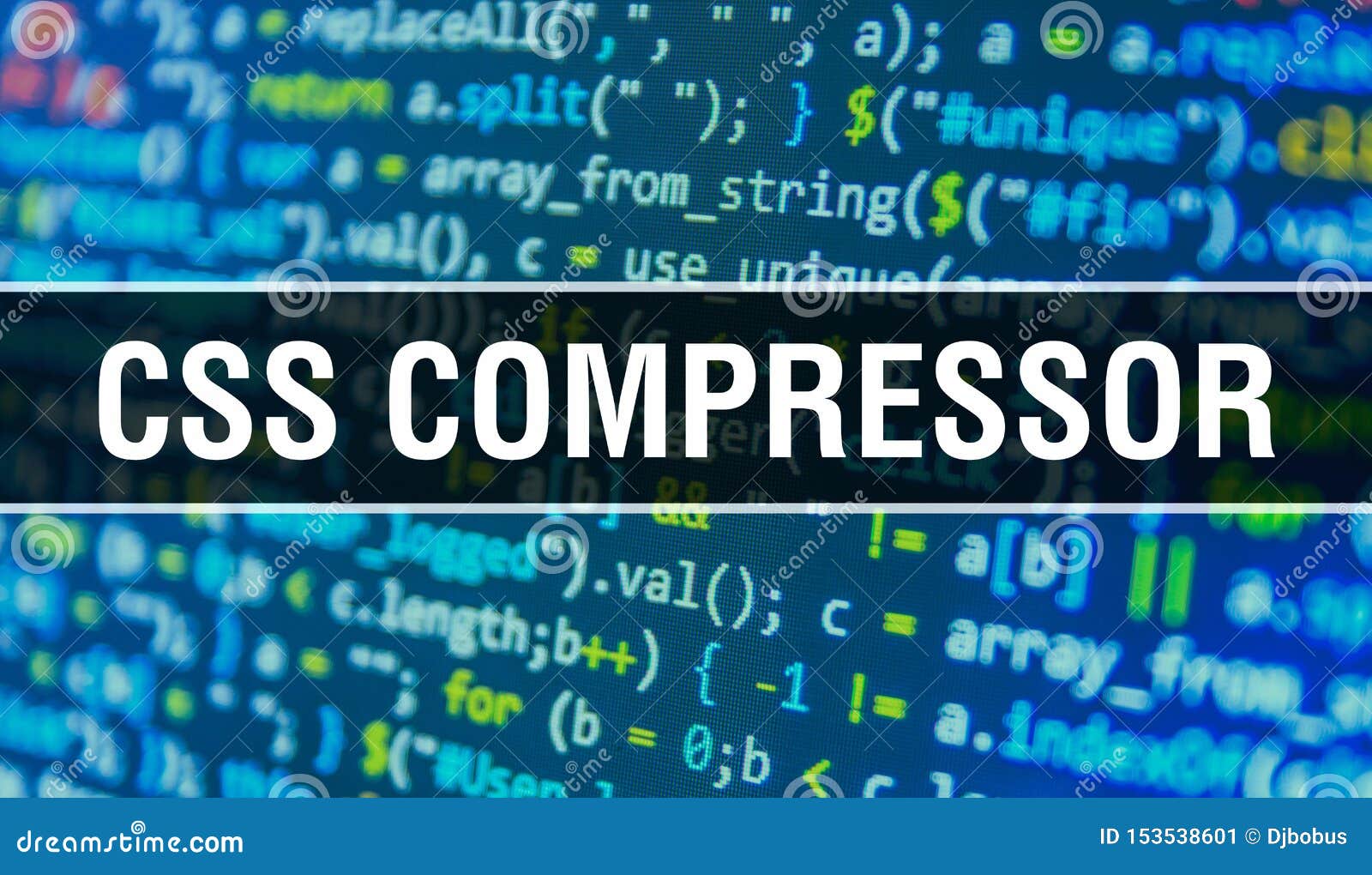 Css Compressor Concept With Random Parts Of Program Code Css Compressor With Programming Code