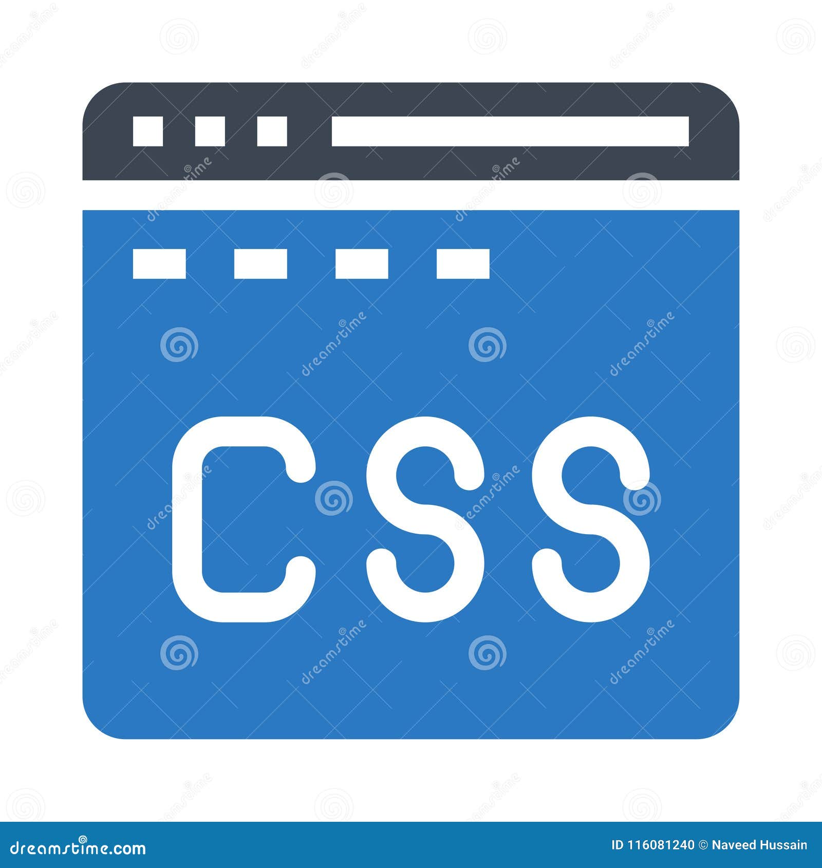 CSS Glyphs Double Color Icon Stock Illustration - Illustration of ...