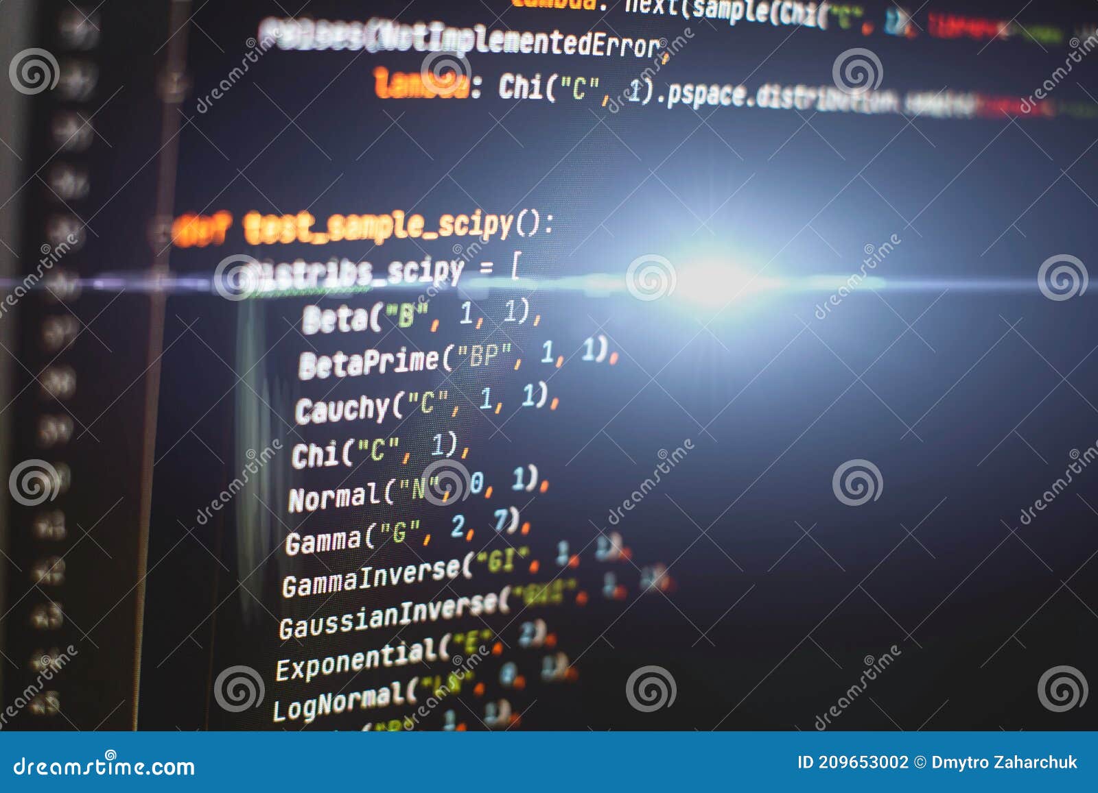 CSS, JavaScript and HTML Usage. Monitor Closeup of Function Source Code ...