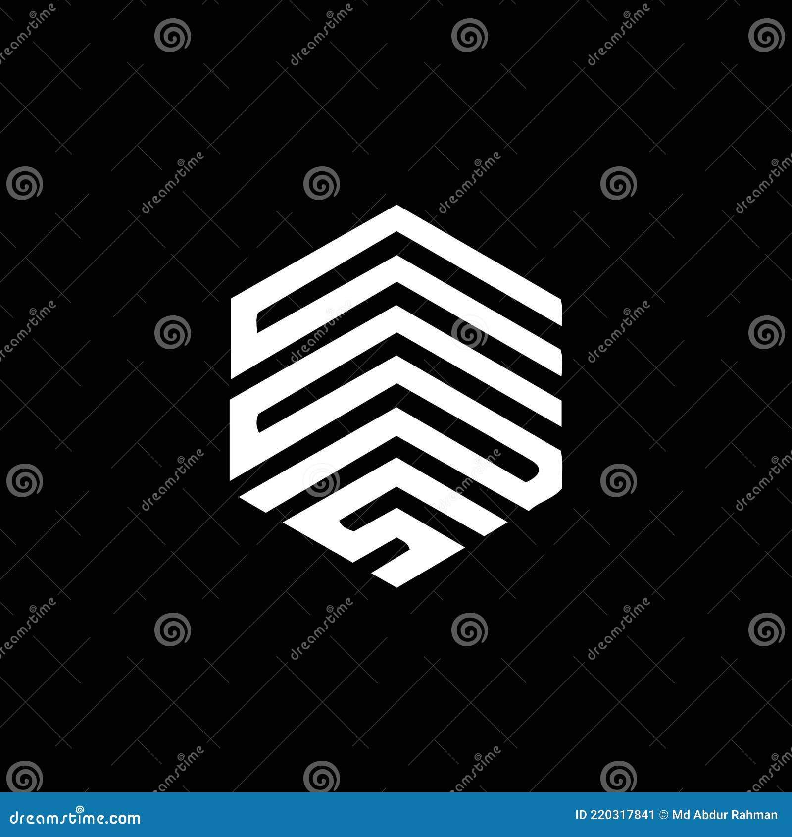 CSS Letter Logo Design on Black Background. CSS Creative Initials ...