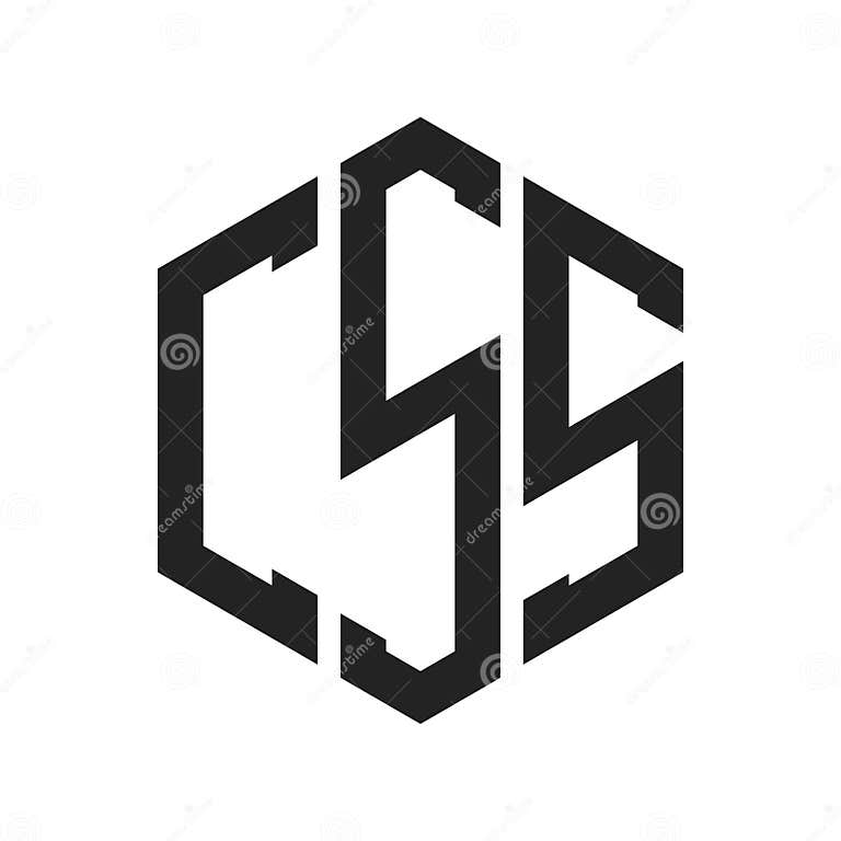 CSS Logo Design. Initial Letter CSS Monogram Logo Using Hexagon Shape ...