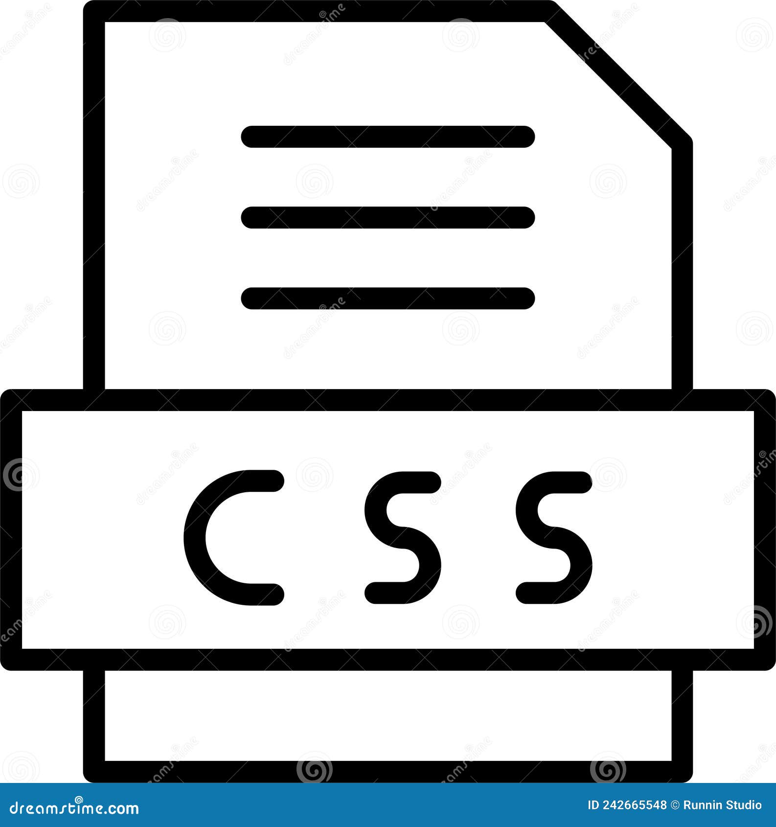 Css-pictogram vector illustratie. Illustration of zaken - 242665548