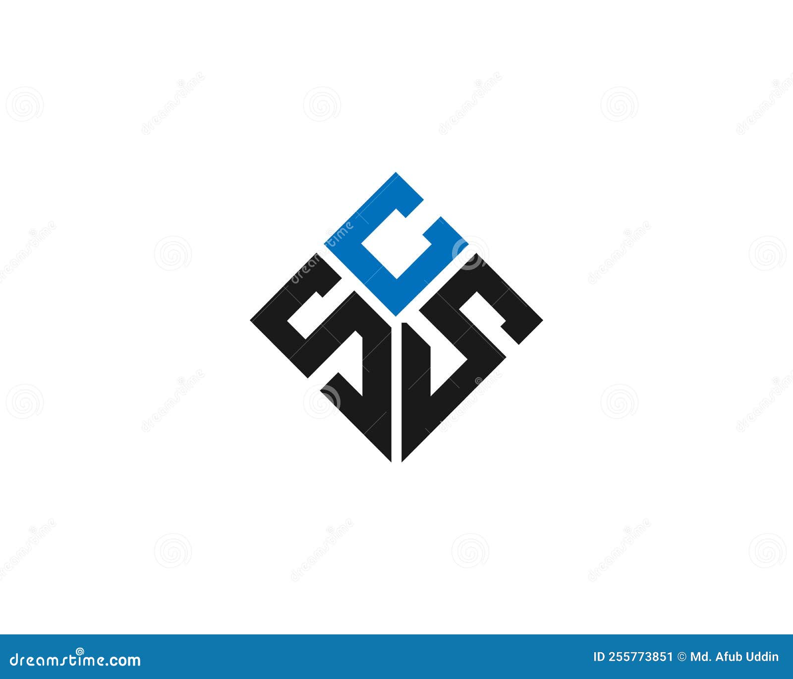 CSS and SSC Minimalist Unique Logo Stock Vector - Illustration of ...