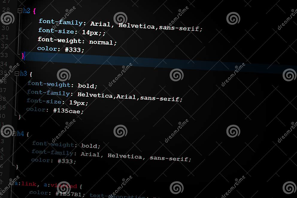 Css3 code web design code stock illustration. Illustration of css3 ...