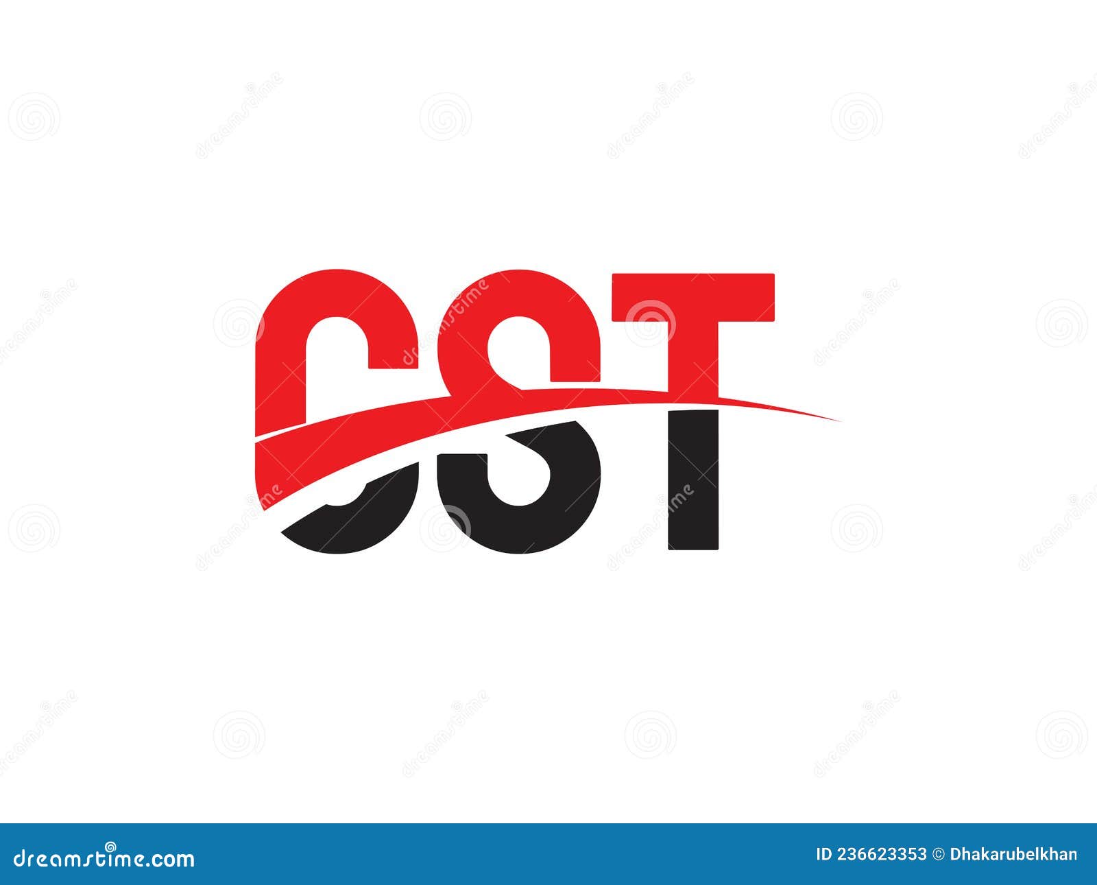 CST Letter Initial Logo Design Vector Illustration Stock Vector ...