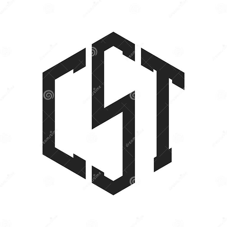 CST Logo Design. Initial Letter CST Monogram Logo Using Hexagon Shape ...