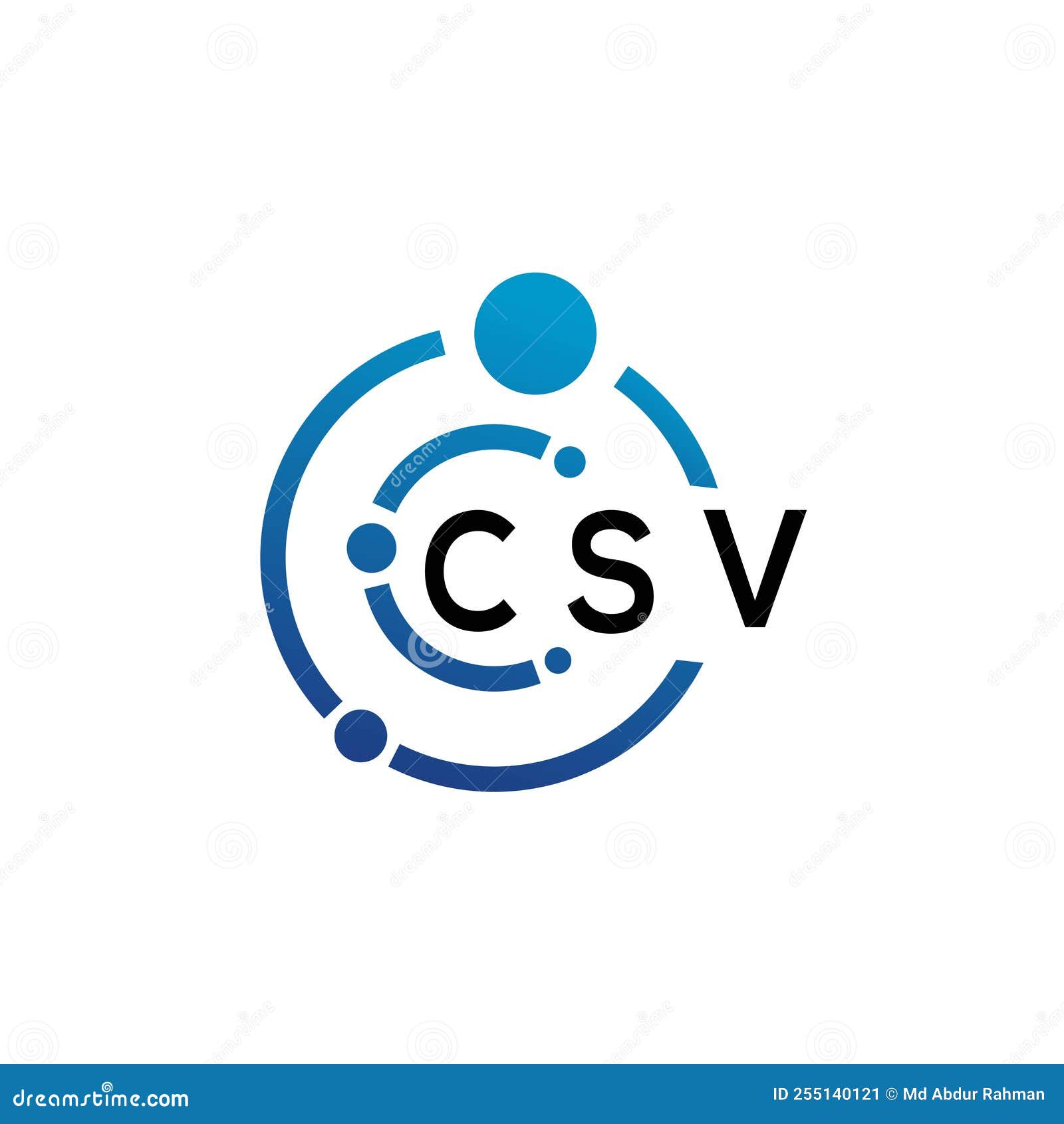 CSV Letter Logo Design on White Background. CSV Creative Initials ...