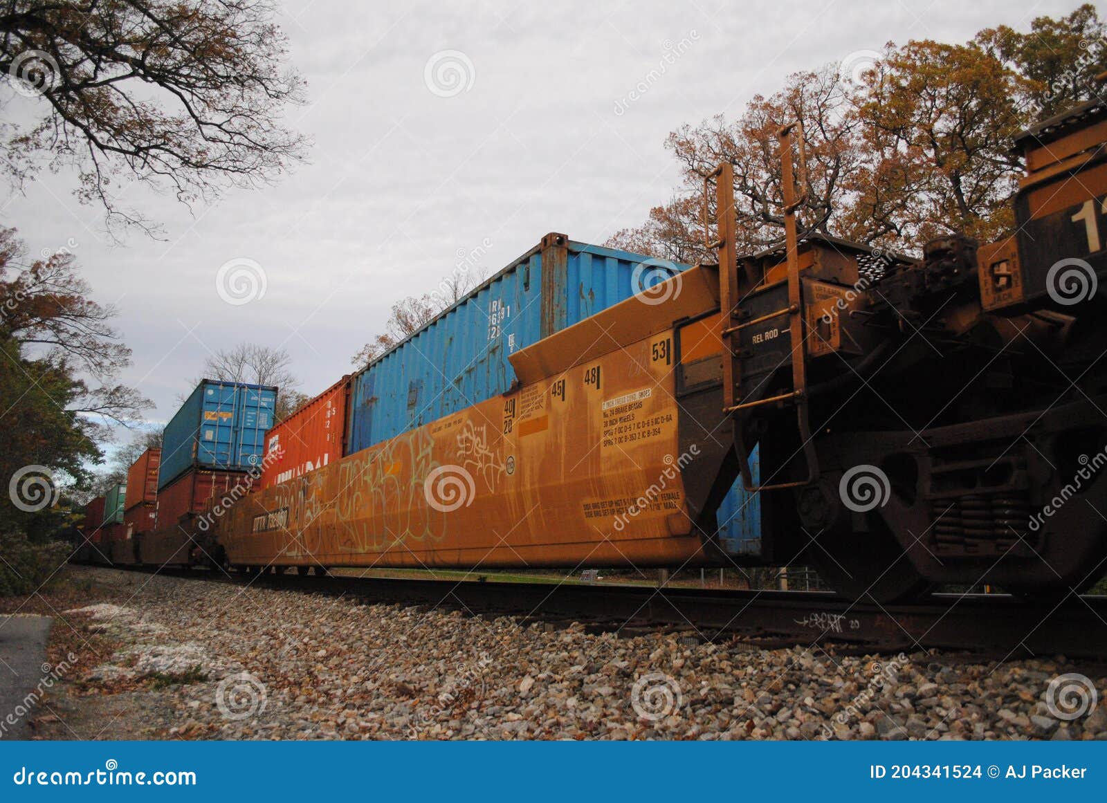 Csx Double Stack Intermodal Editorial Stock Image - Image of 2020 ...