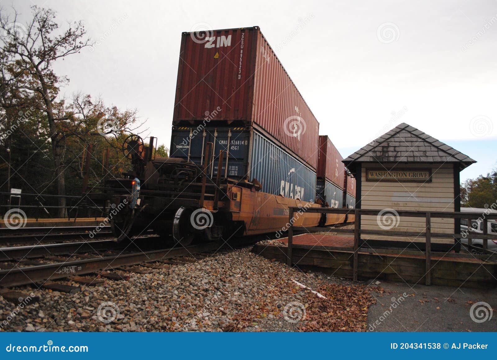 Csx Double Stack Intermodal Editorial Stock Photo - Image of 2020 ...